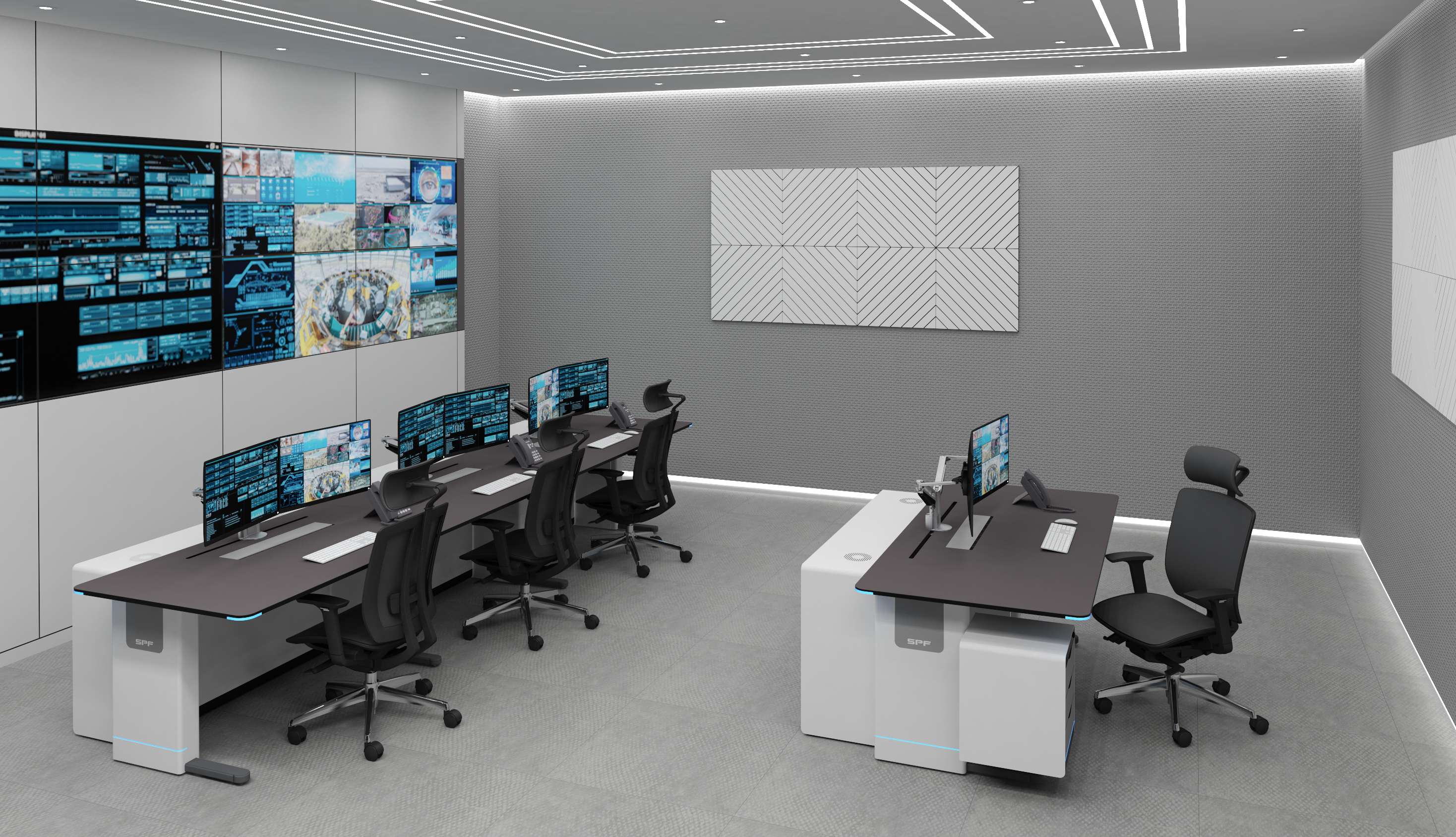 Rendering – SPF | Control Room Consoles