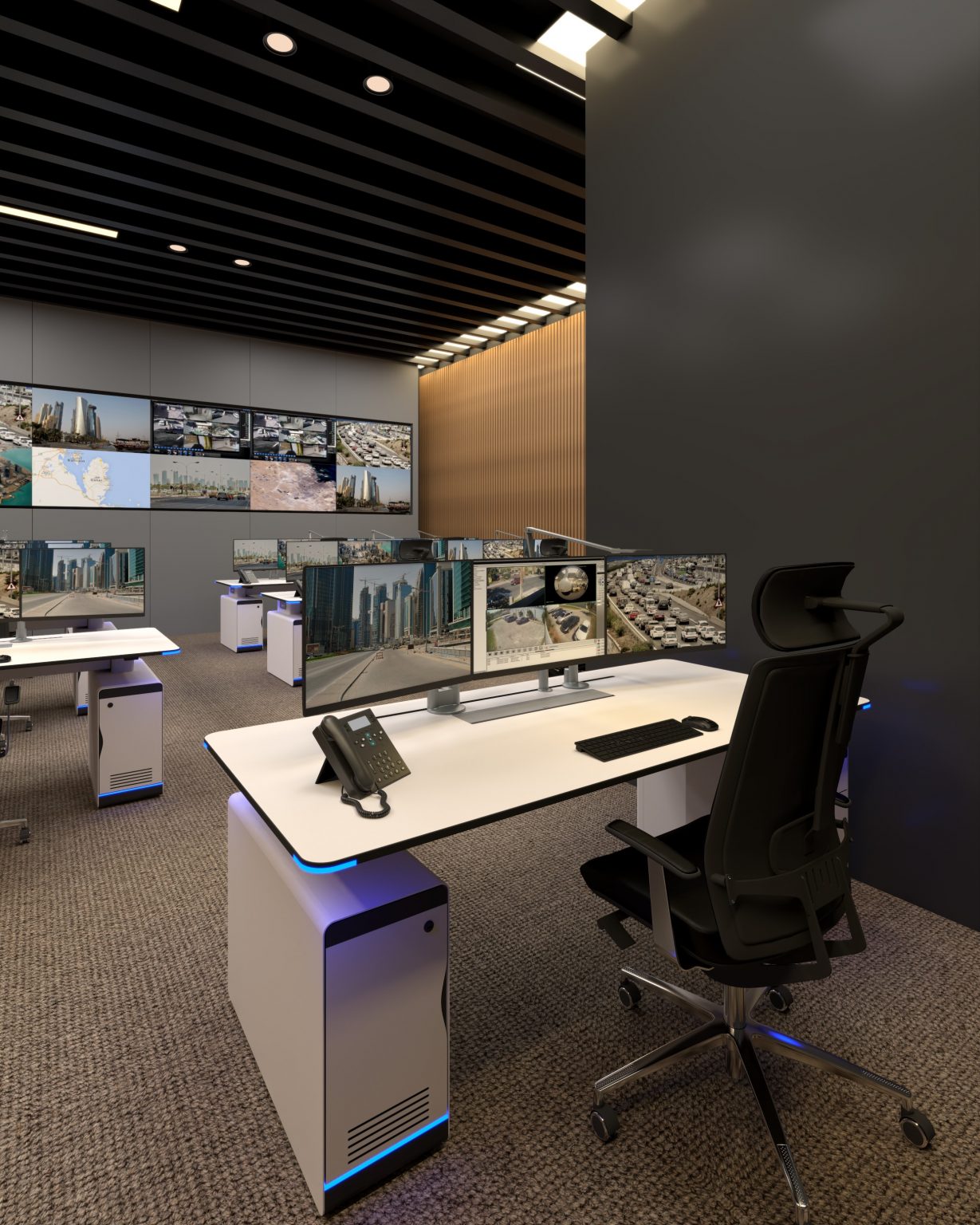 New Command Center in Qatar – SPF | Control Room Consoles
