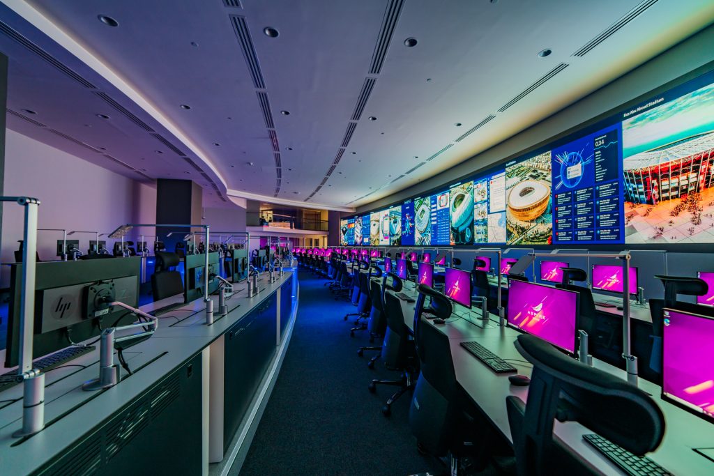 ASPIRE Control & Command Center, Qatar – SPF | Control Room Consoles