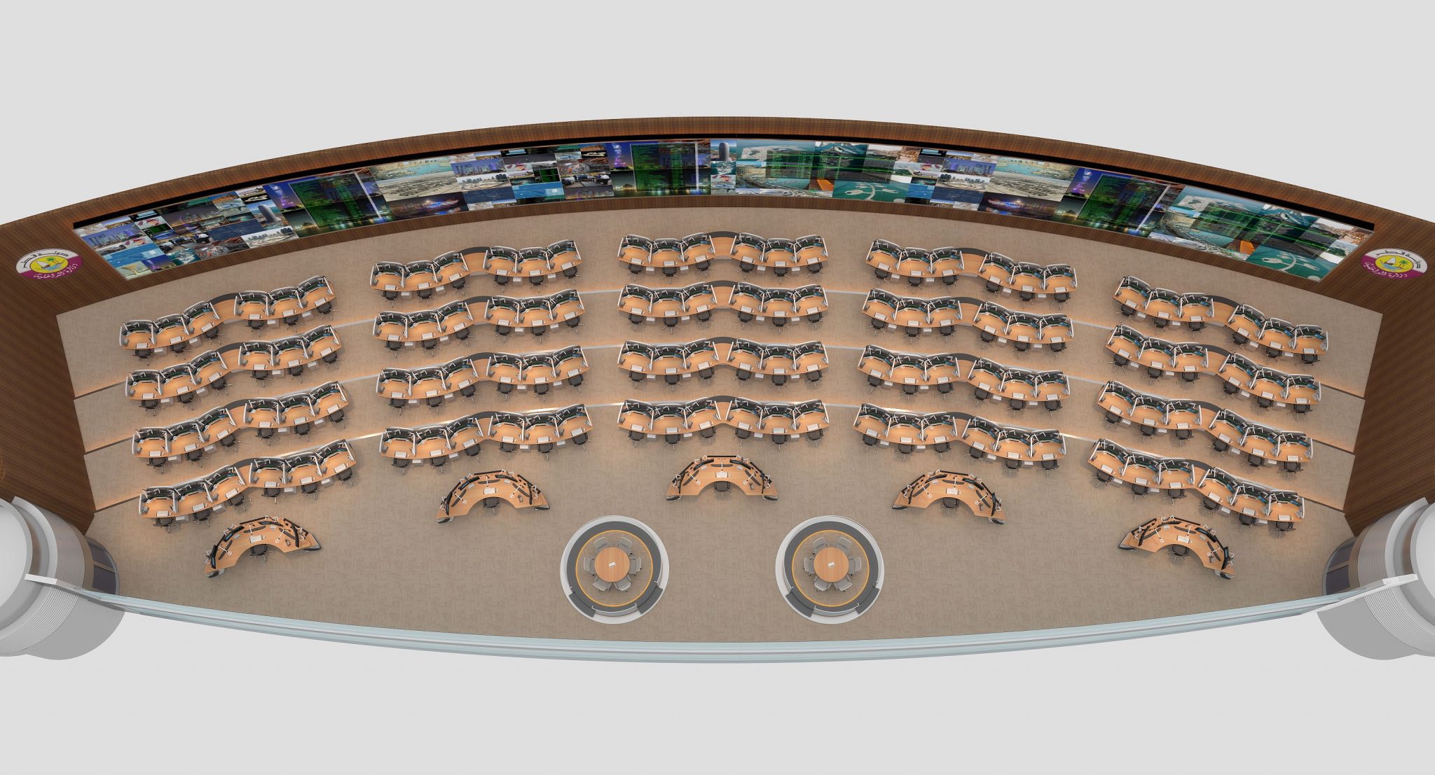 National Command Center, Qatar – SPF | Control Room Consoles