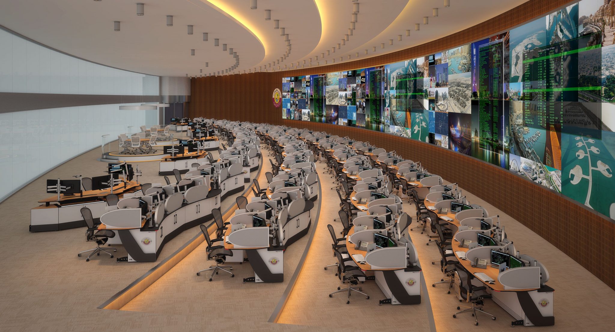 National Command Center, Qatar – SPF | Control Room Consoles