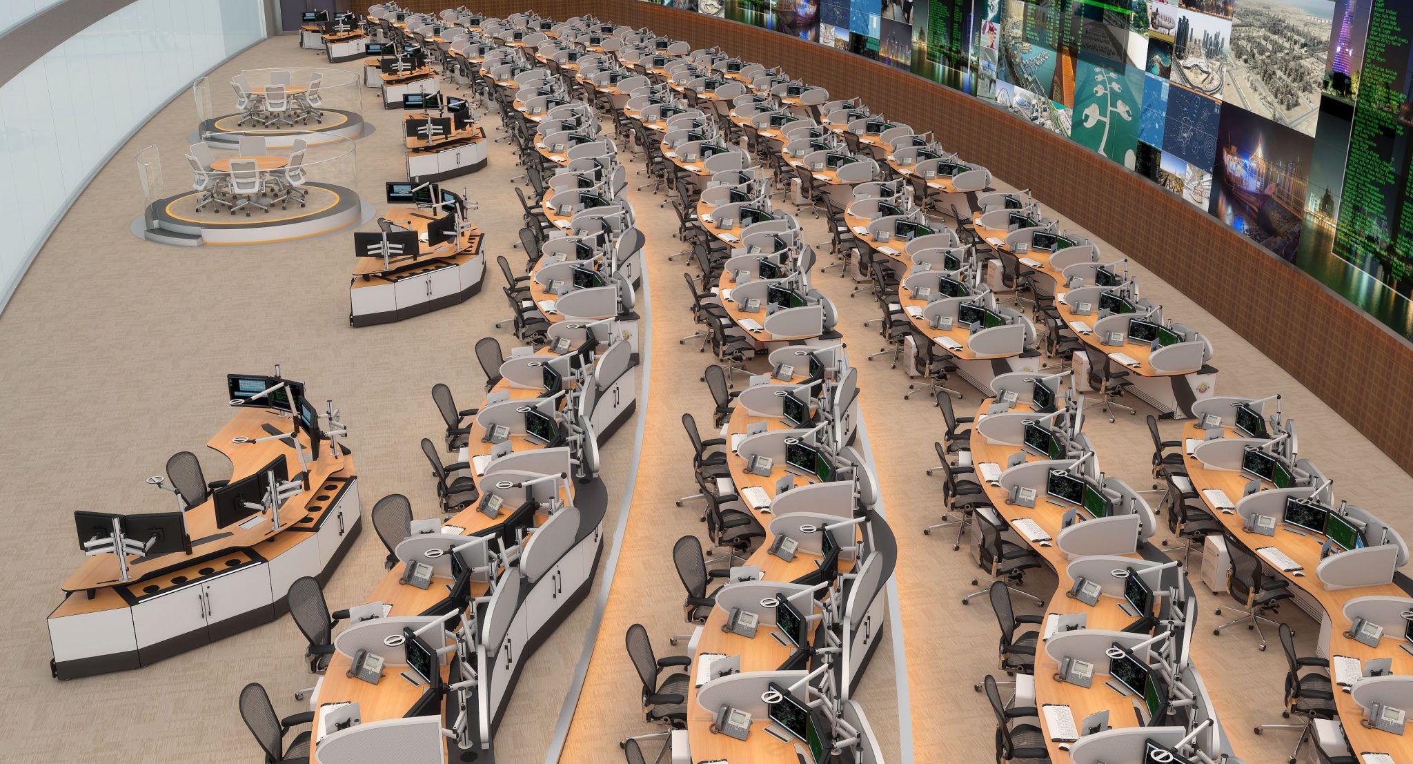 National Command Center, Qatar – SPF | Control Room Consoles