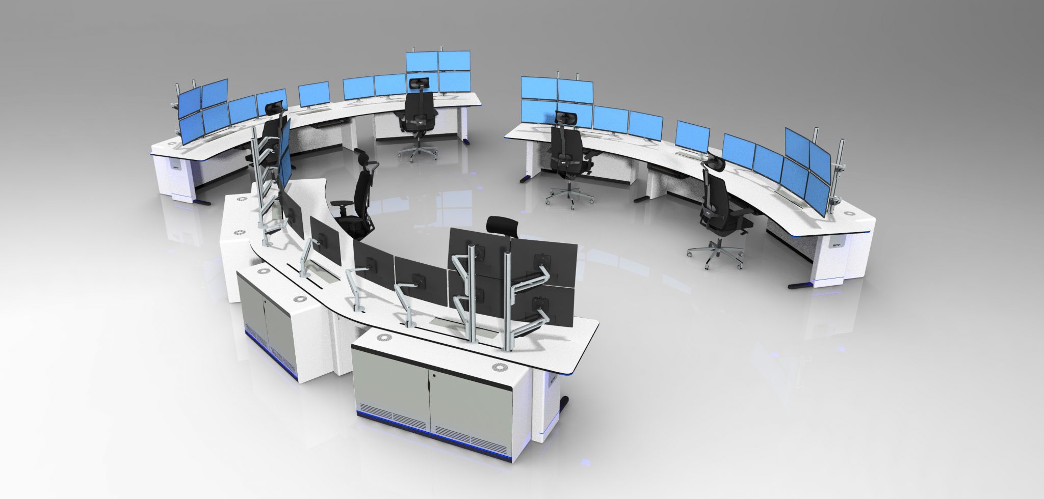 ADNOC Control Room Al Maqta, UAE – SPF | Control Room Consoles