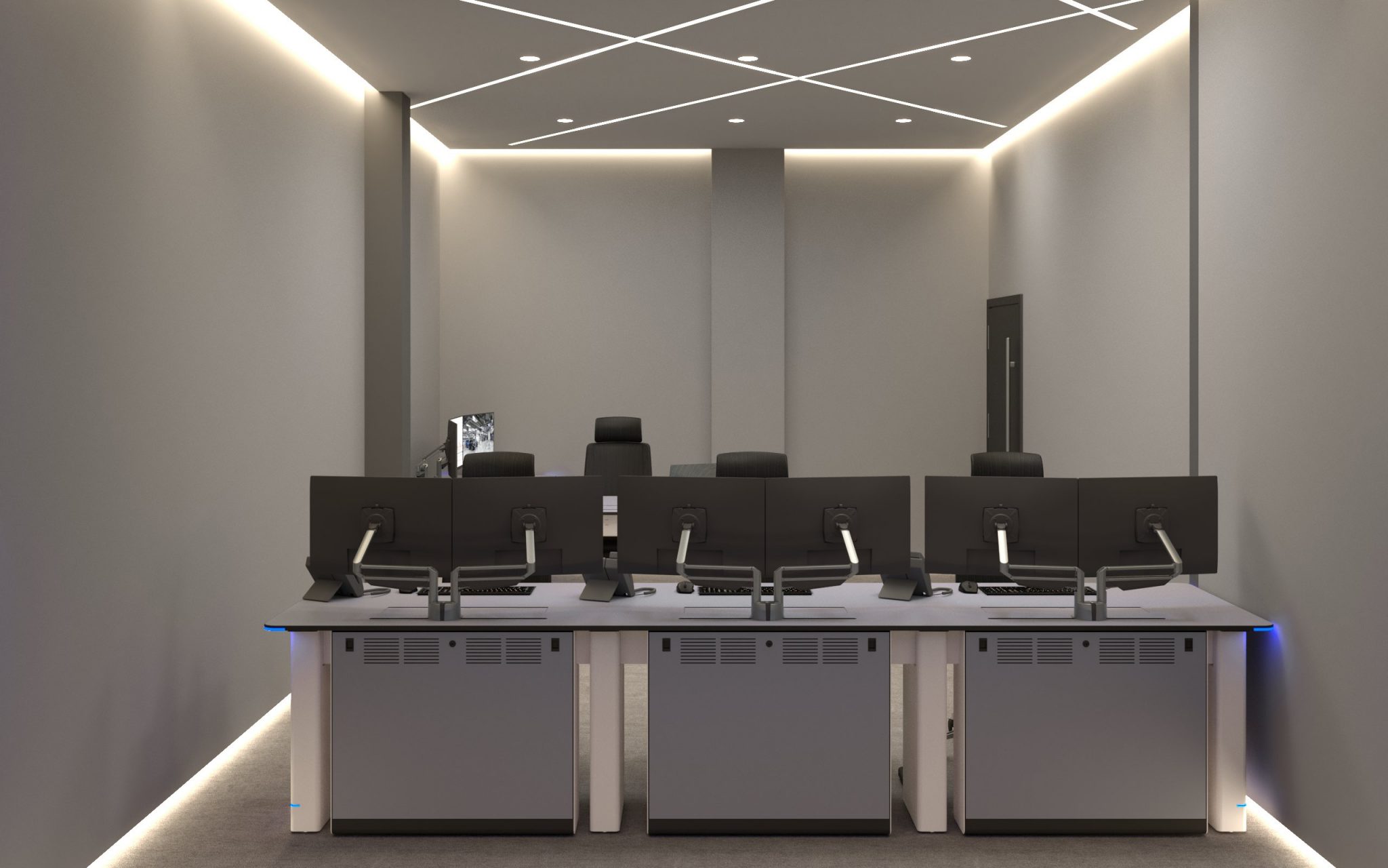 GULF BANK Security Control Room, Kuwait – SPF | Control Room Consoles
