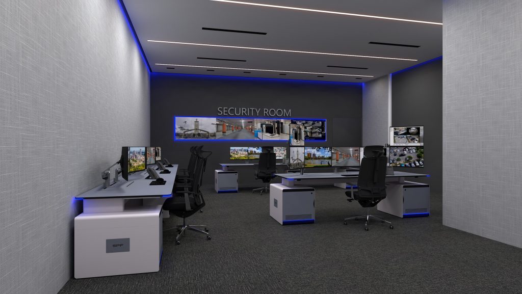 Security Operations Center in Kenia – SPF | Control Room Consoles