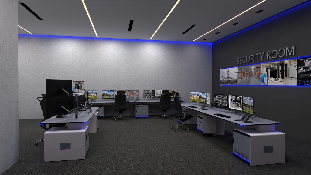 Security Operations Center in Kenia – SPF | Control Room Consoles