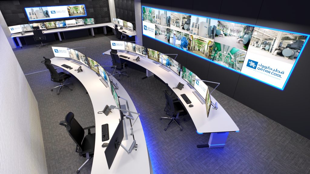 QATAR COOL Command Control Center – SPF | Control Room Consoles