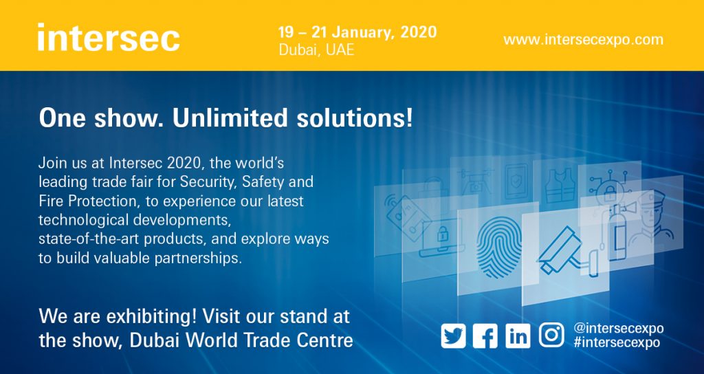 Join us @ INTERSEC 2020 – SPF | Control Room Consoles