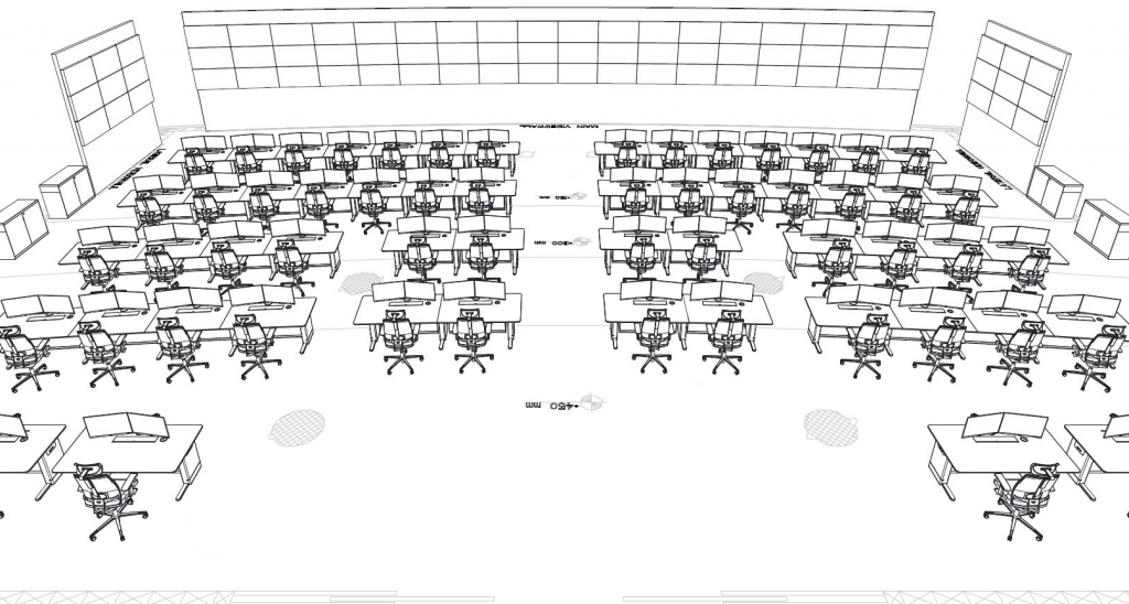 Room & Technical Drawings – SPF | Control Room Consoles