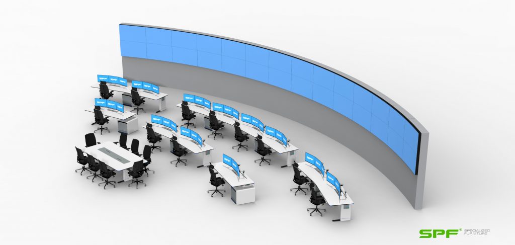 ARAMCO Control Center, Dharan, Saudi Arabia – SPF | Control Room Consoles