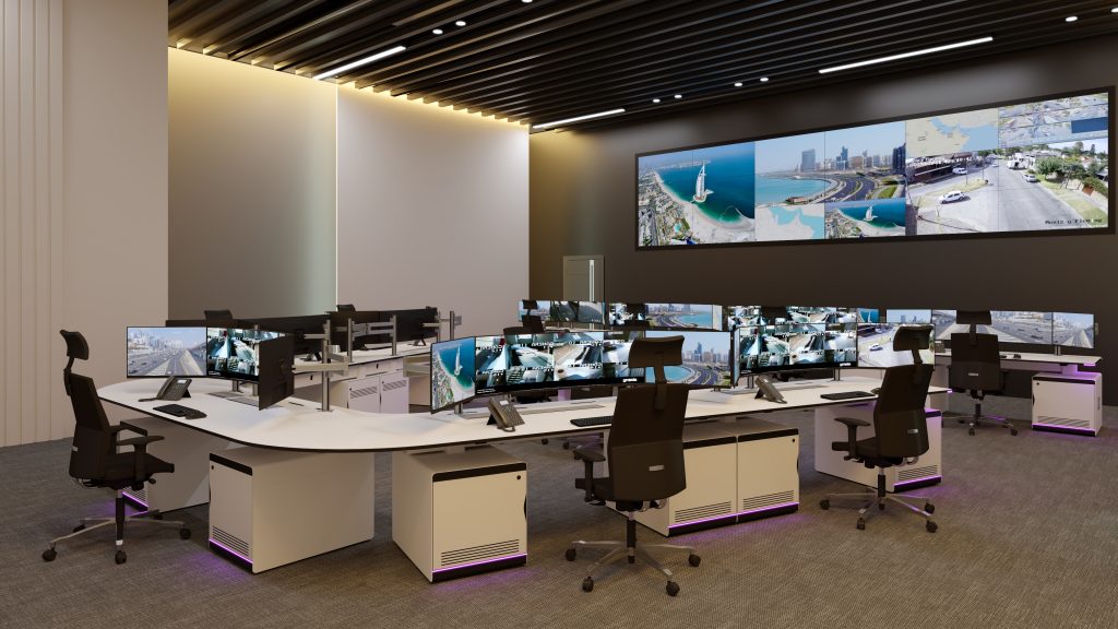 Three Control Centers for the UAE Government – SPF | Control Room Consoles