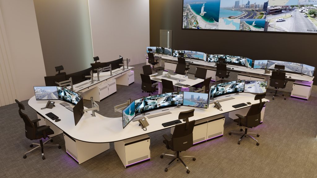 Three Control Centers for the UAE Government – SPF | Control Room Consoles